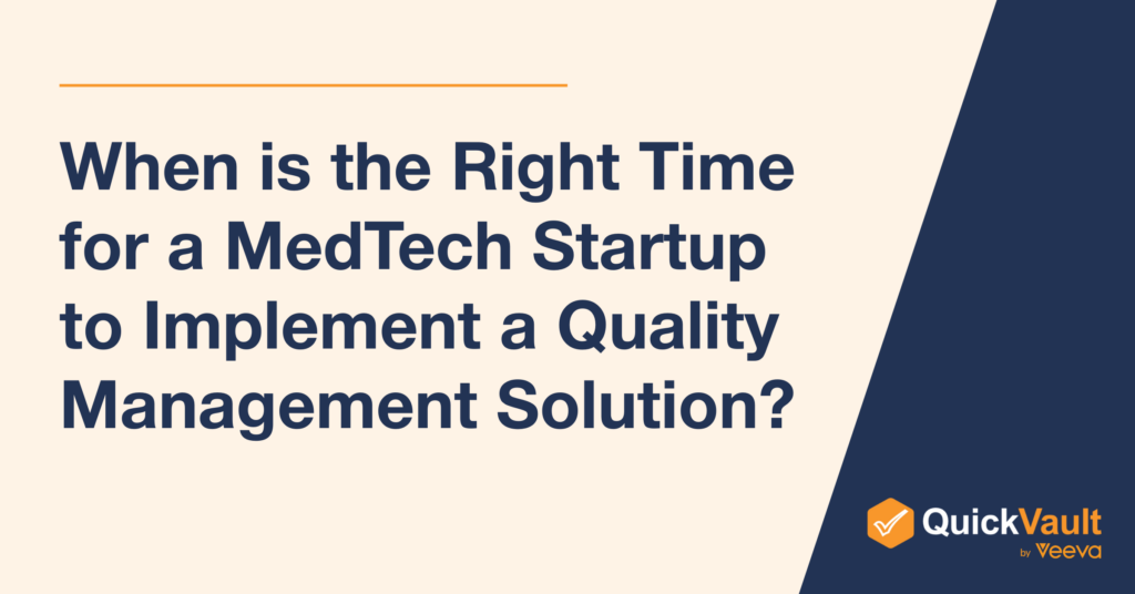 Device-To-Market Solution For MedTech - QuickVault by Veeva