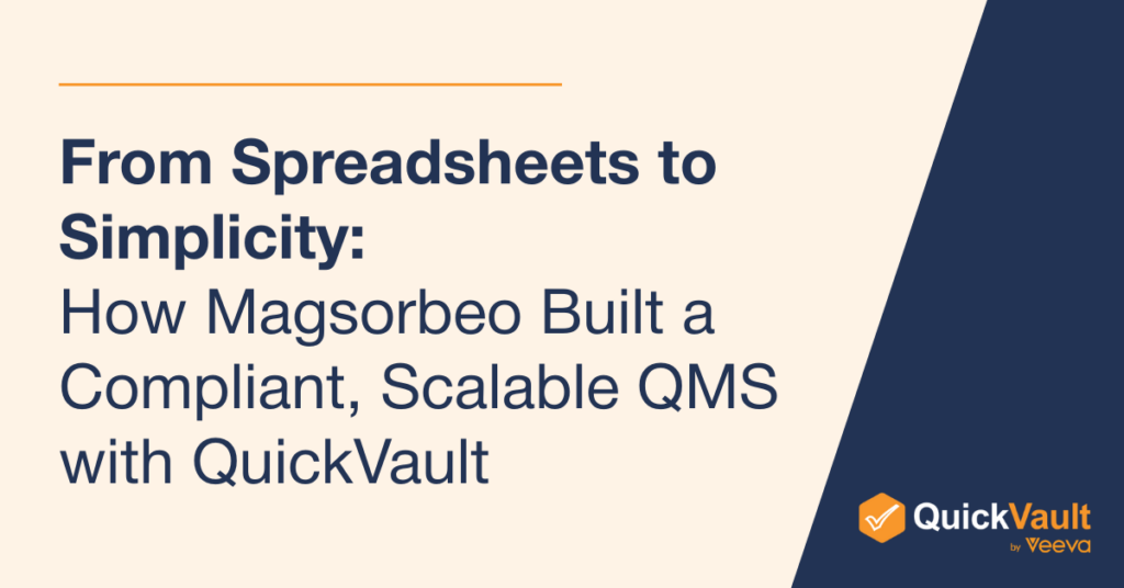 Device-To-Market Solution For MedTech - QuickVault by Veeva